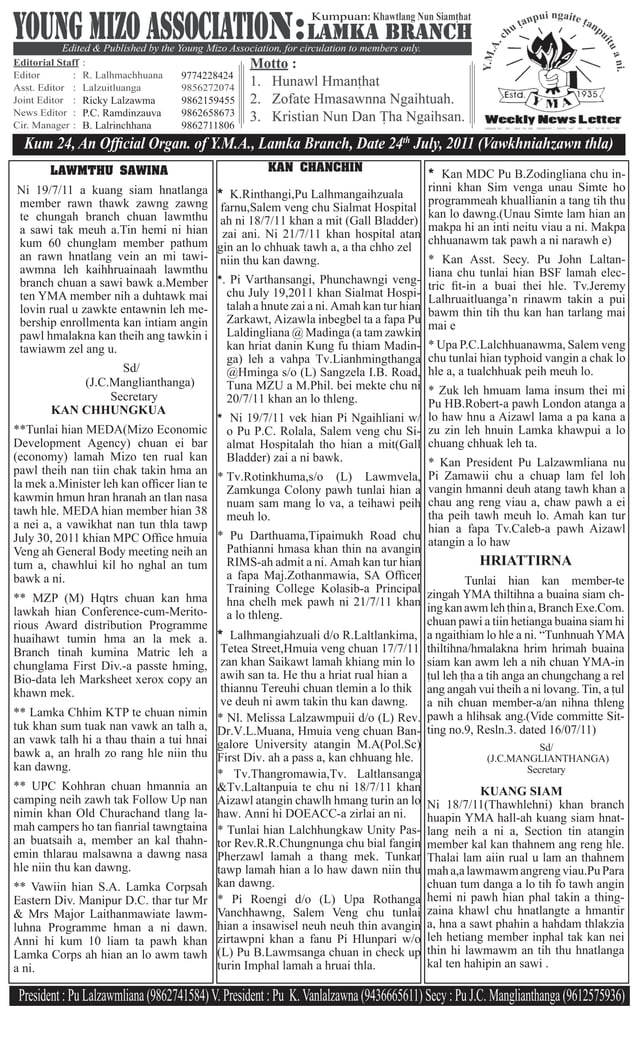 Yma wnl 24 07-11 | PDF