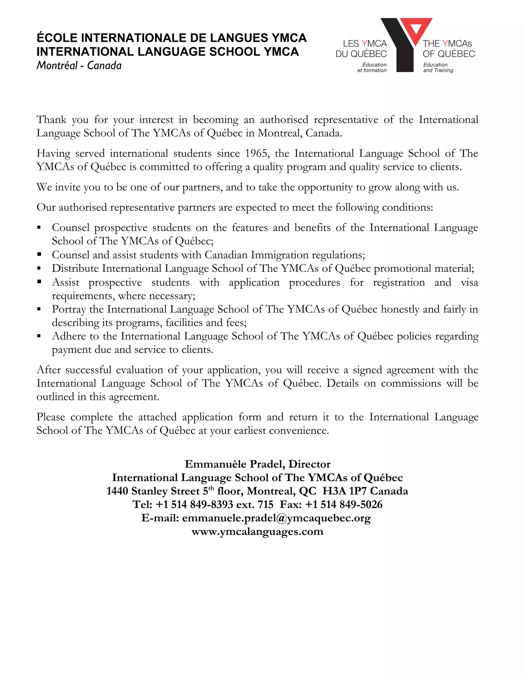 Ymca agent application-form | DOC