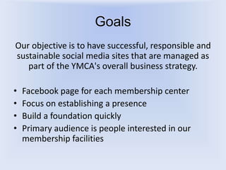 Ymca of Metro Chicago Facebook Case Study | PPTX