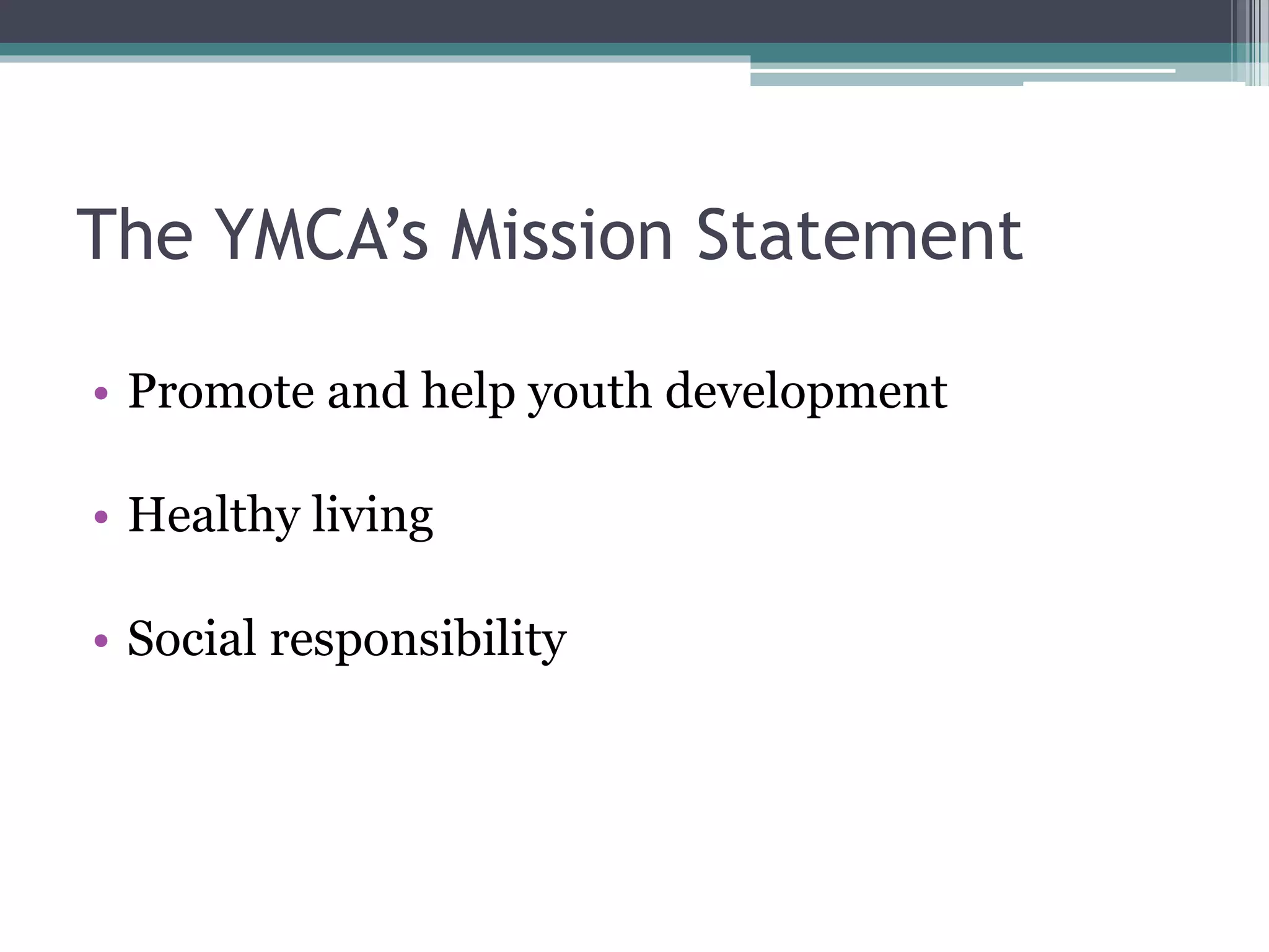 Ymca presentation | PPTX