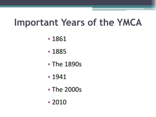 Ymca presentation | PPTX