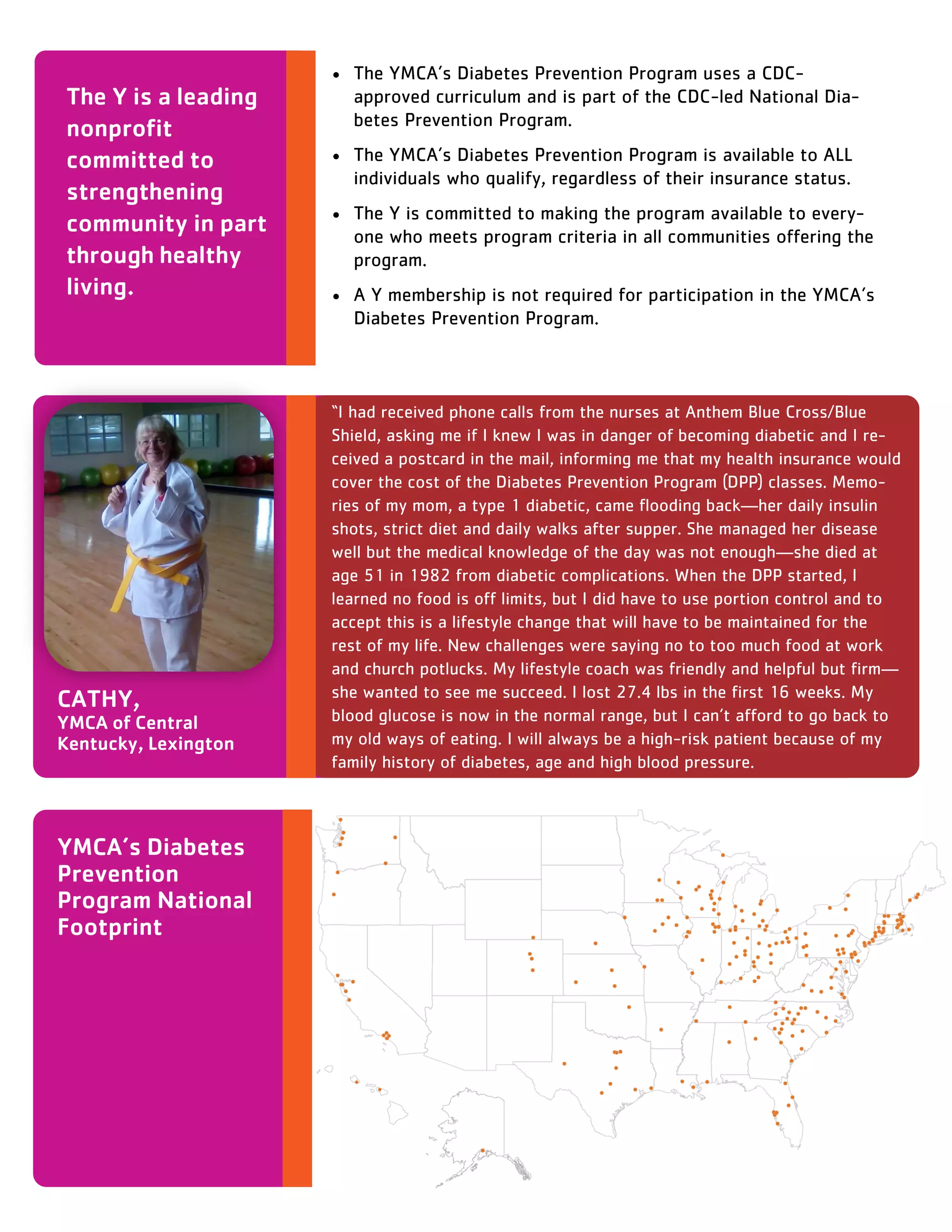 YMCA's Diabetes Prevention Program Fact Sheet | PDF