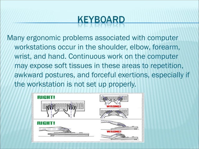 Computer Ergonomics | PPT