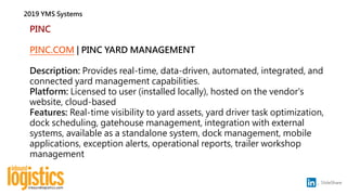 YMS Vendor Research - 2019 | PDF | Logistics | Business