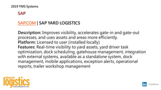 YMS Vendor Research - 2019 | PDF