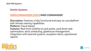 YMS Vendor Research - 2019 | PDF | Logistics | Business