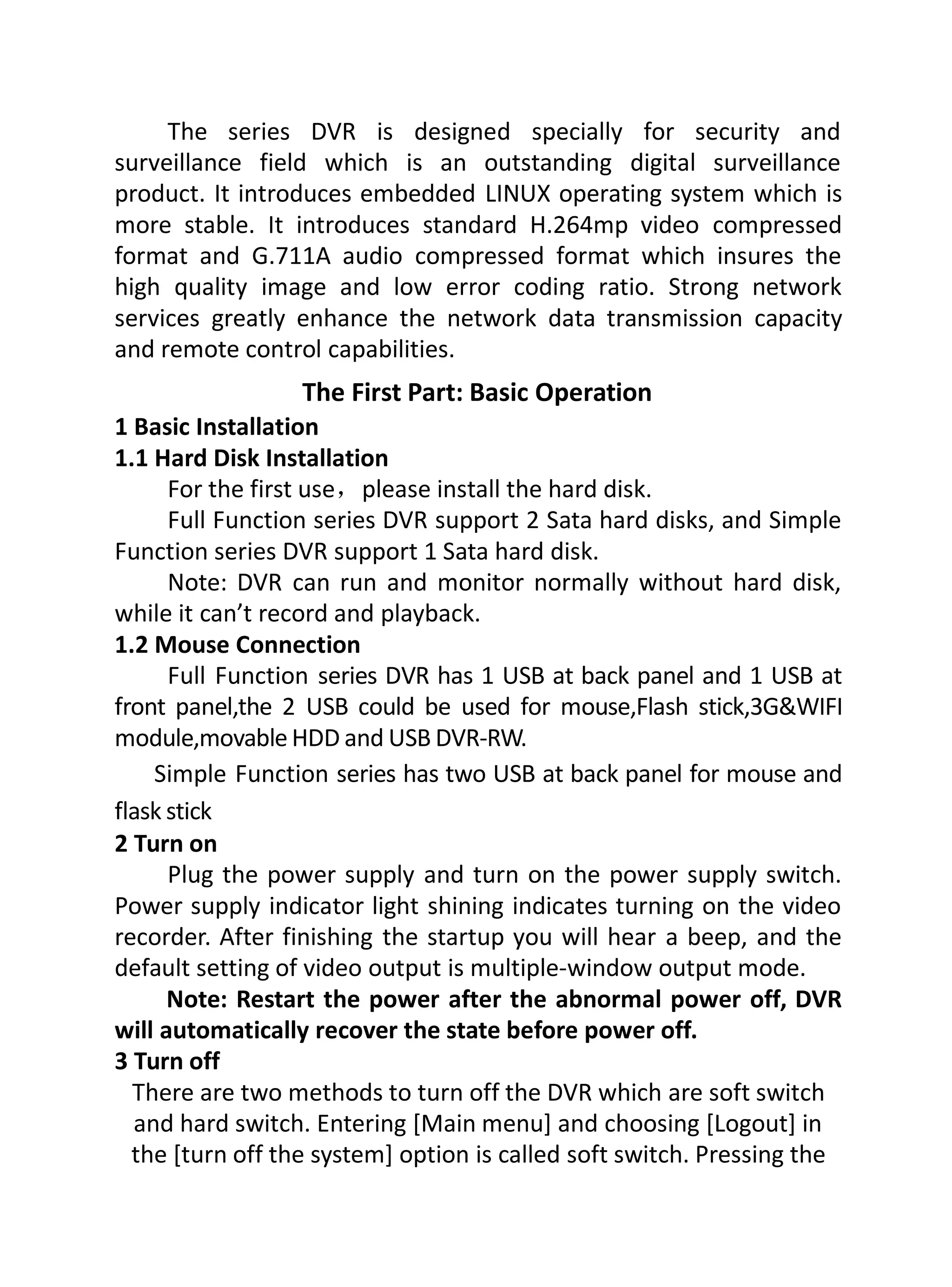 Ymt dvr operation manual | PDF