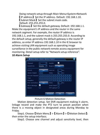 Ymt dvr operation manual | PDF