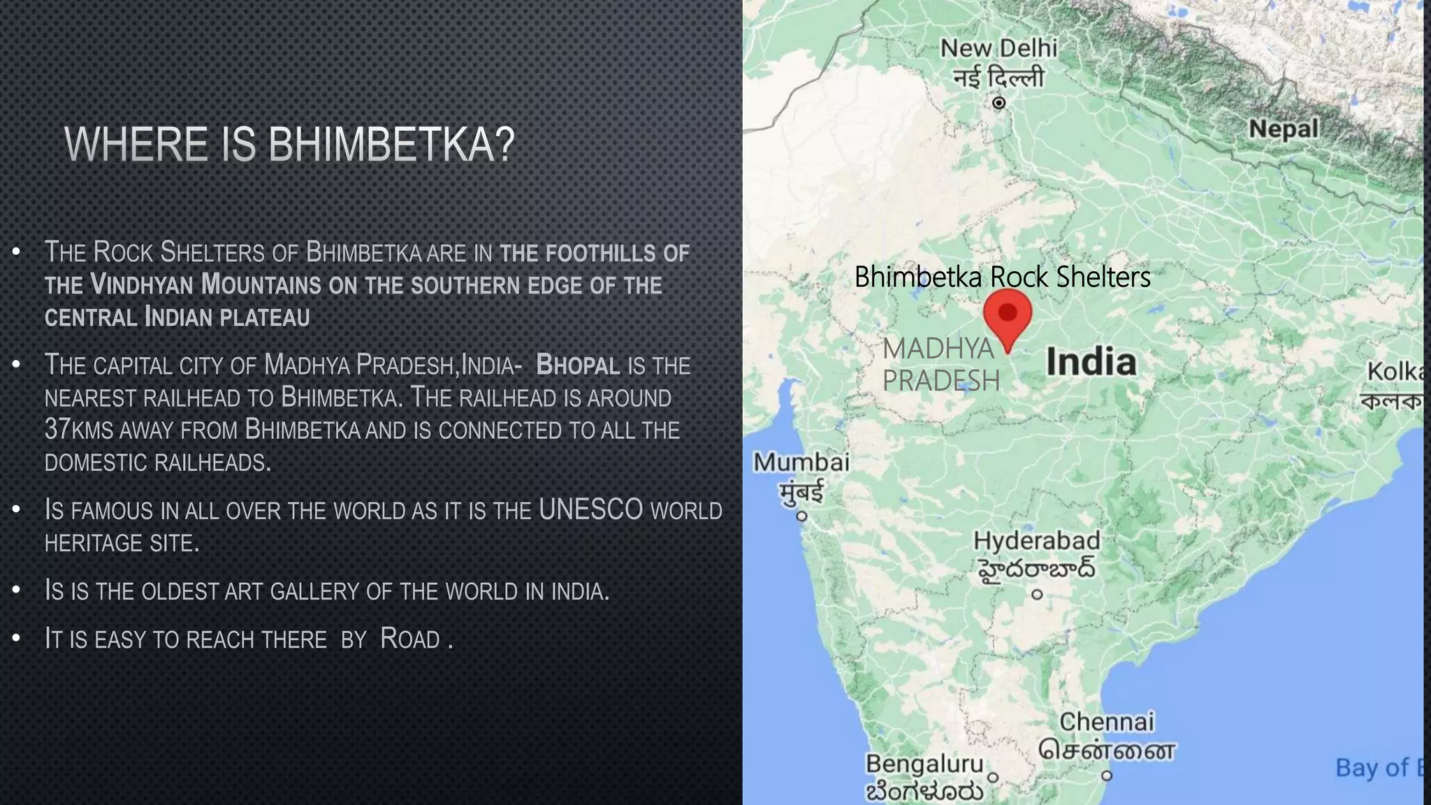 Rock Shelters Of Bhimbetka | PPTX