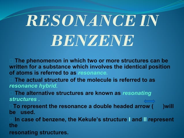 Kekule structure and resonance in benzene | PPTX | Chemistry | Science