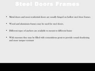 Types and Uses of Steel Doors | ODP