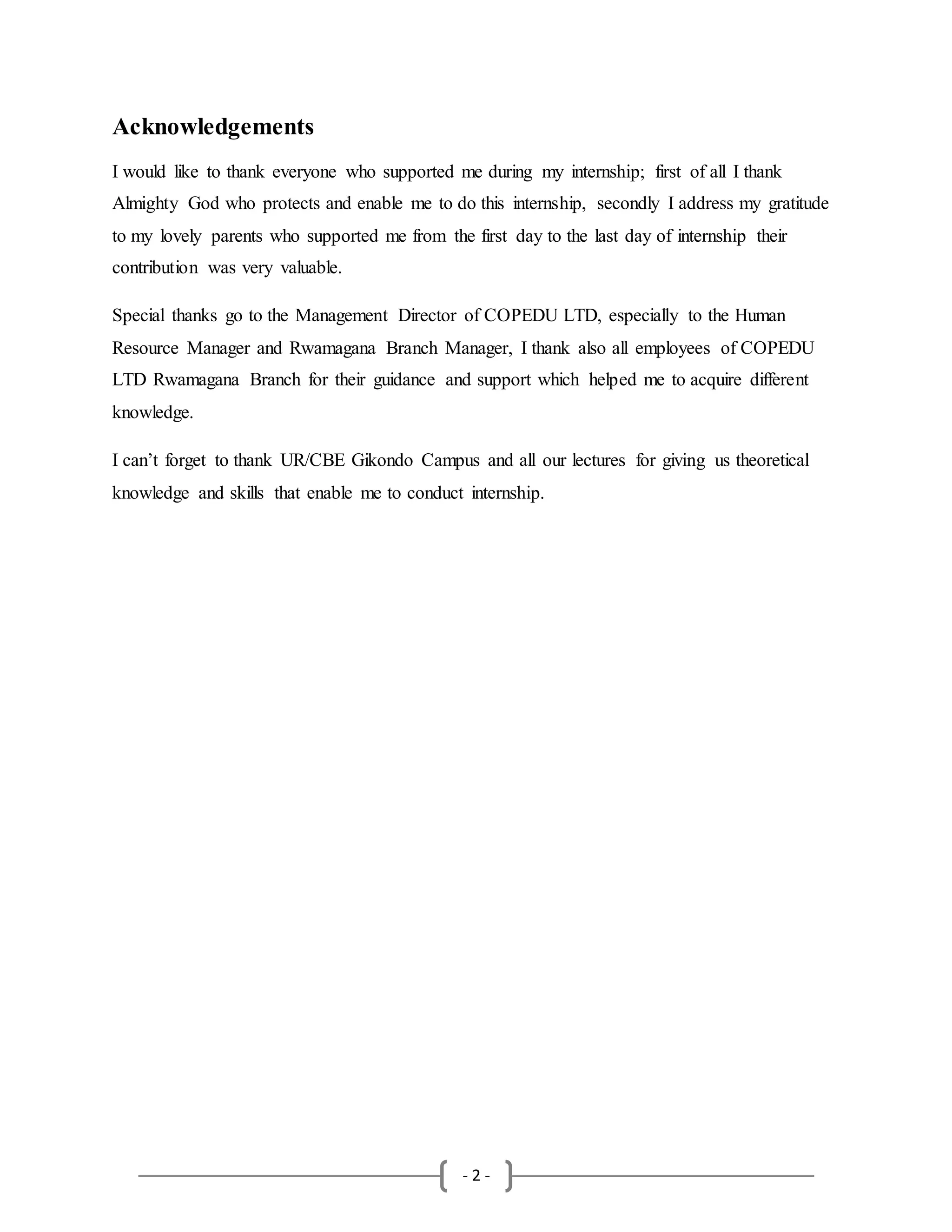 INTERNSHIP REPORT | DOCX