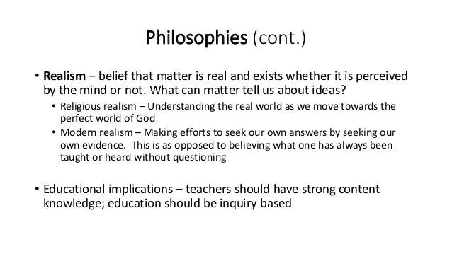 Philosophy and education – chapter 8 Philosophy and education – chapter 8
