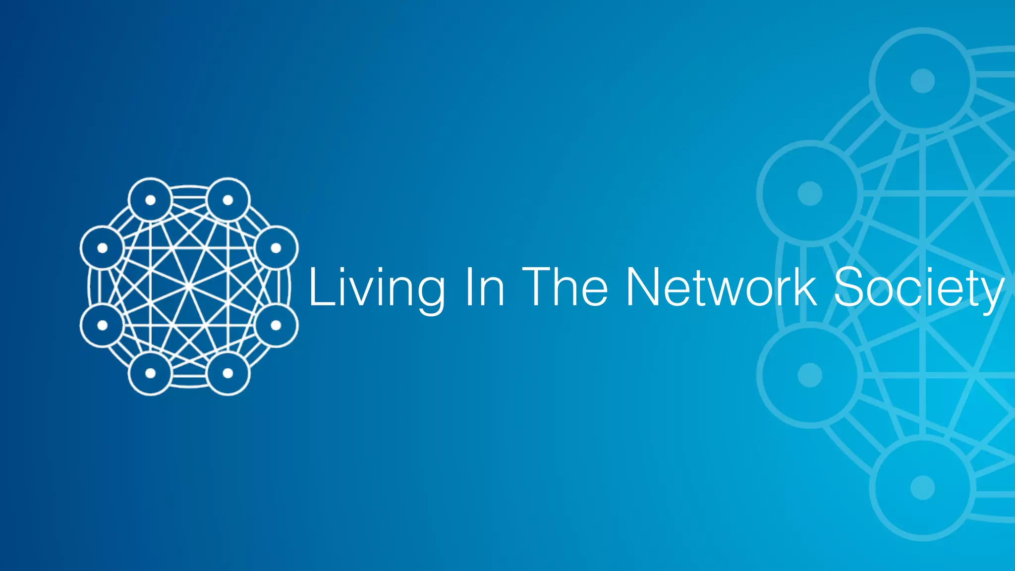 The Fundamental Thesis Of The Network Society - David Orban | PPT