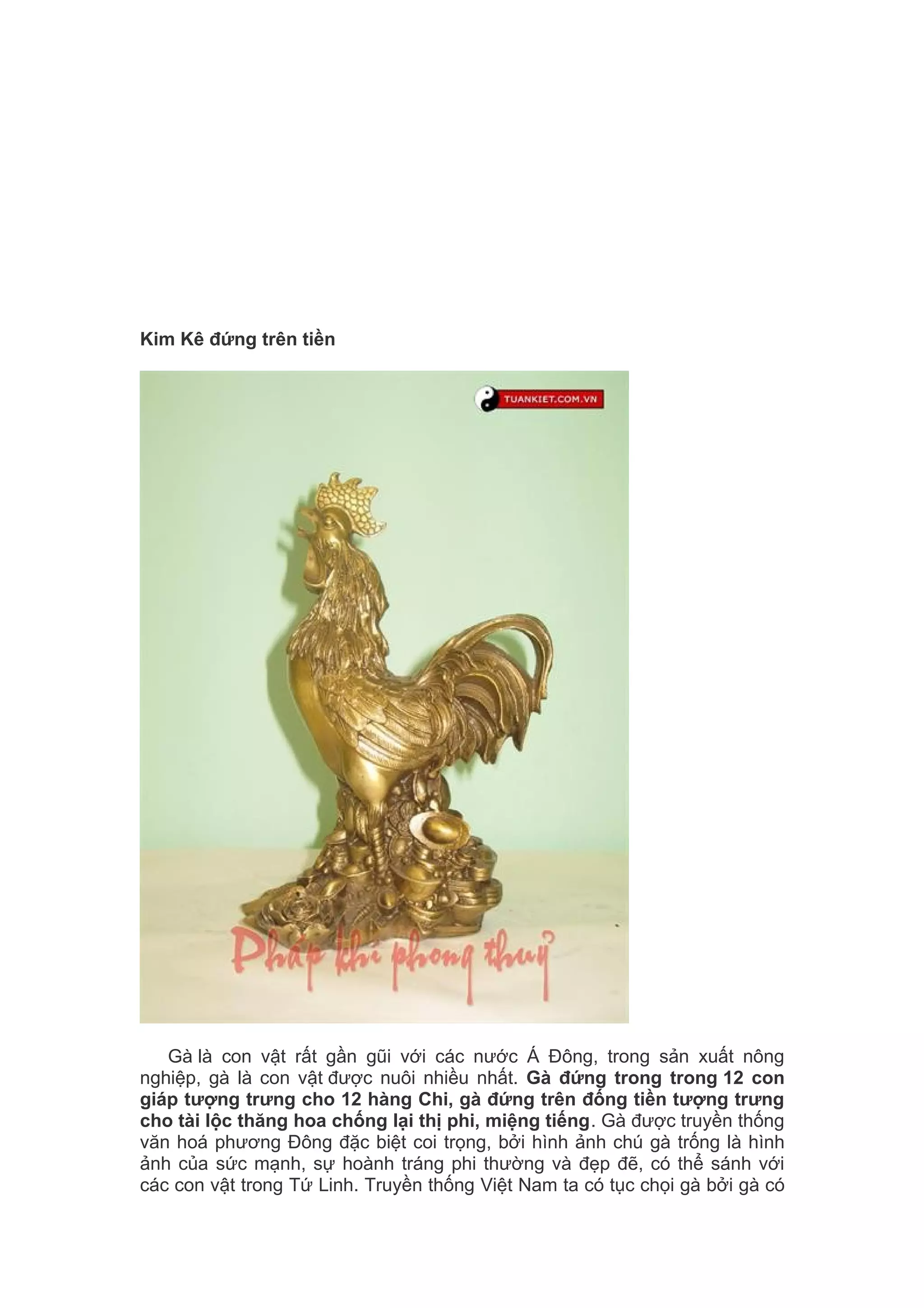 Y nghia cac con vat trong phong thuy | DOC