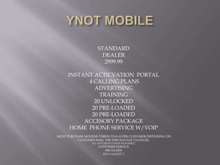 Ynot Mobile | PPT