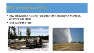 Economics in Yellowstone | PPTX