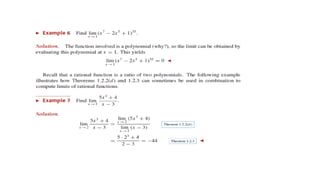 Calculus ch1 limits | PDF