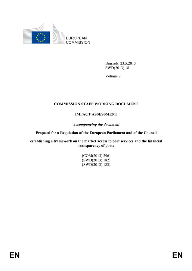 COMMISSION STAFF WORKING DOCUMENT IMPACT ASSESSMENT | PDF