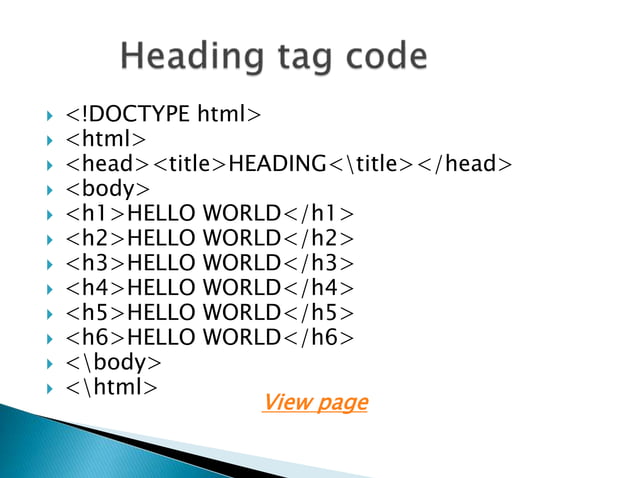 Html Pptx Web Design And Html Internet