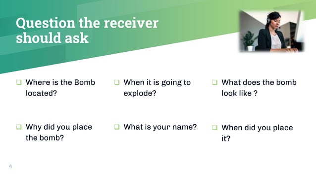 SOP of Handling a Bomb Threat | PPTX