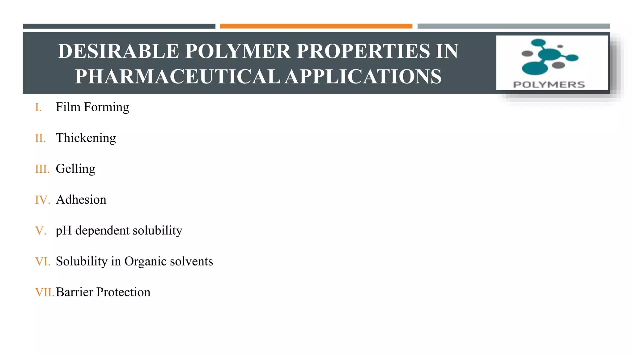 Polymers Used as Biopolymer in Product Formulations. | PPT