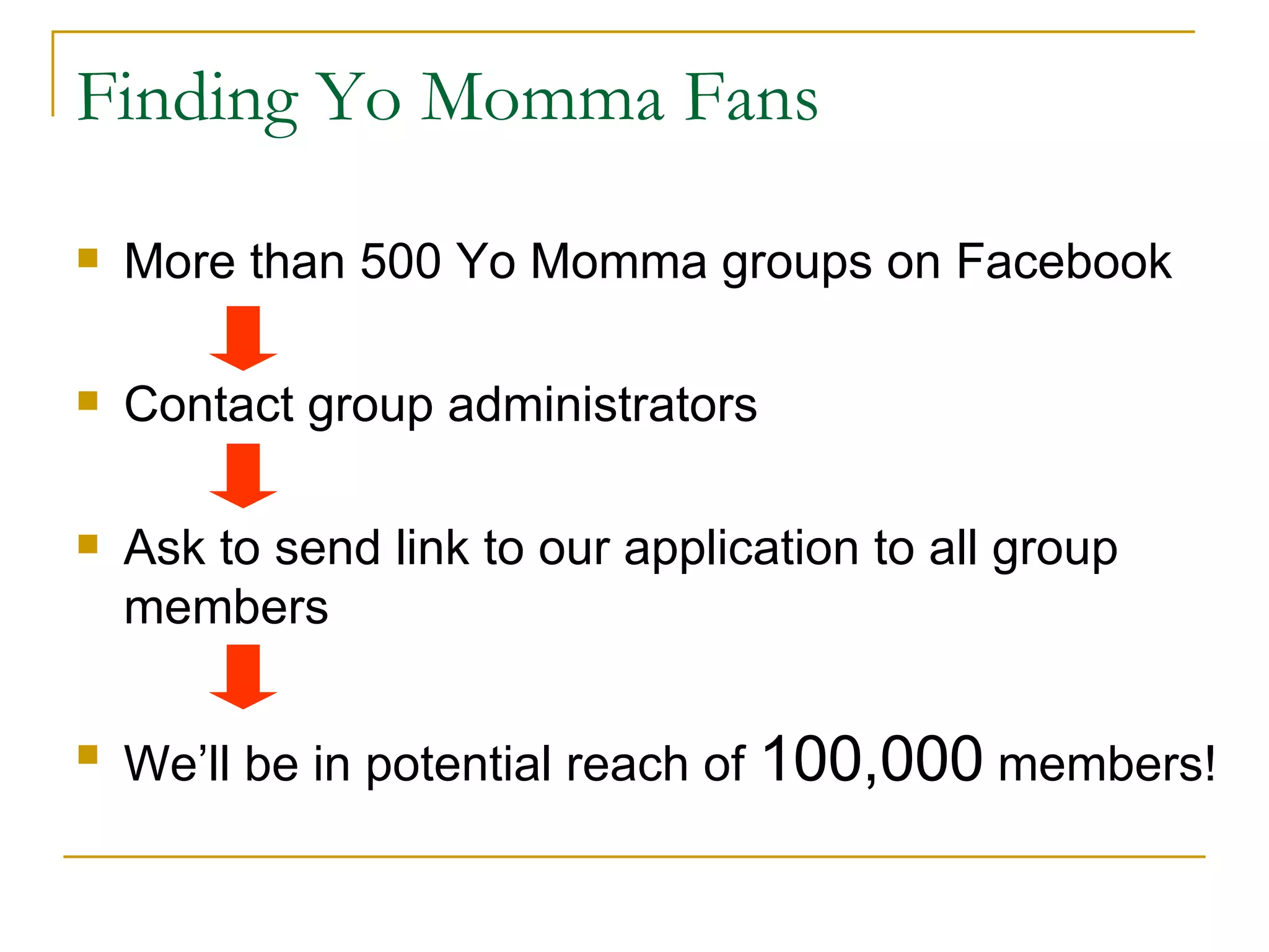 Yo Momma! Documentation | PPT