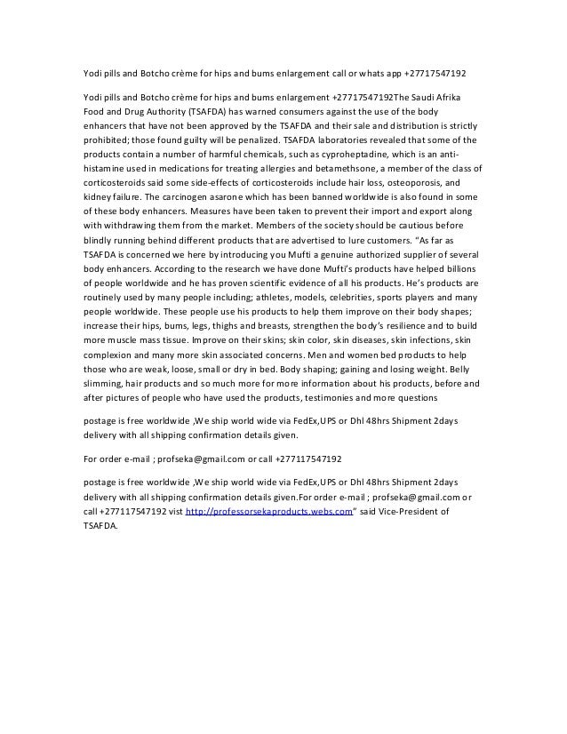 Yodi pills and botcho cream((+27733193452)) for hips and bums enlargement