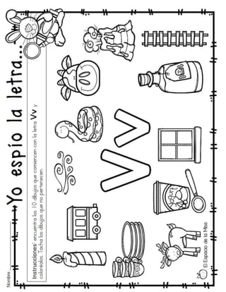 Yo espio la letra abecedario | PDF