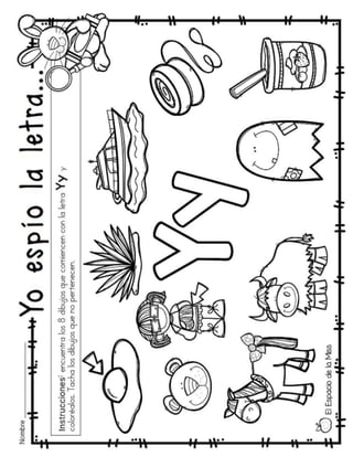 Yo espio la letra abecedario | PDF