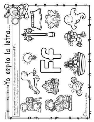 Yo espio la letra abecedario