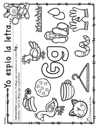 Yo espio la letra abecedario