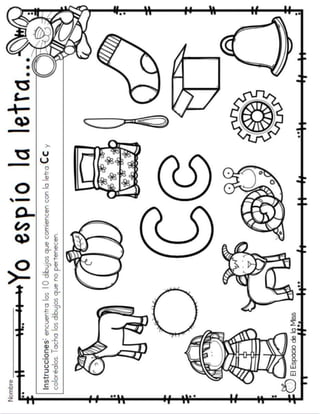 Yo espio la letra abecedario