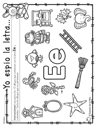 Yo espio la letra abecedario