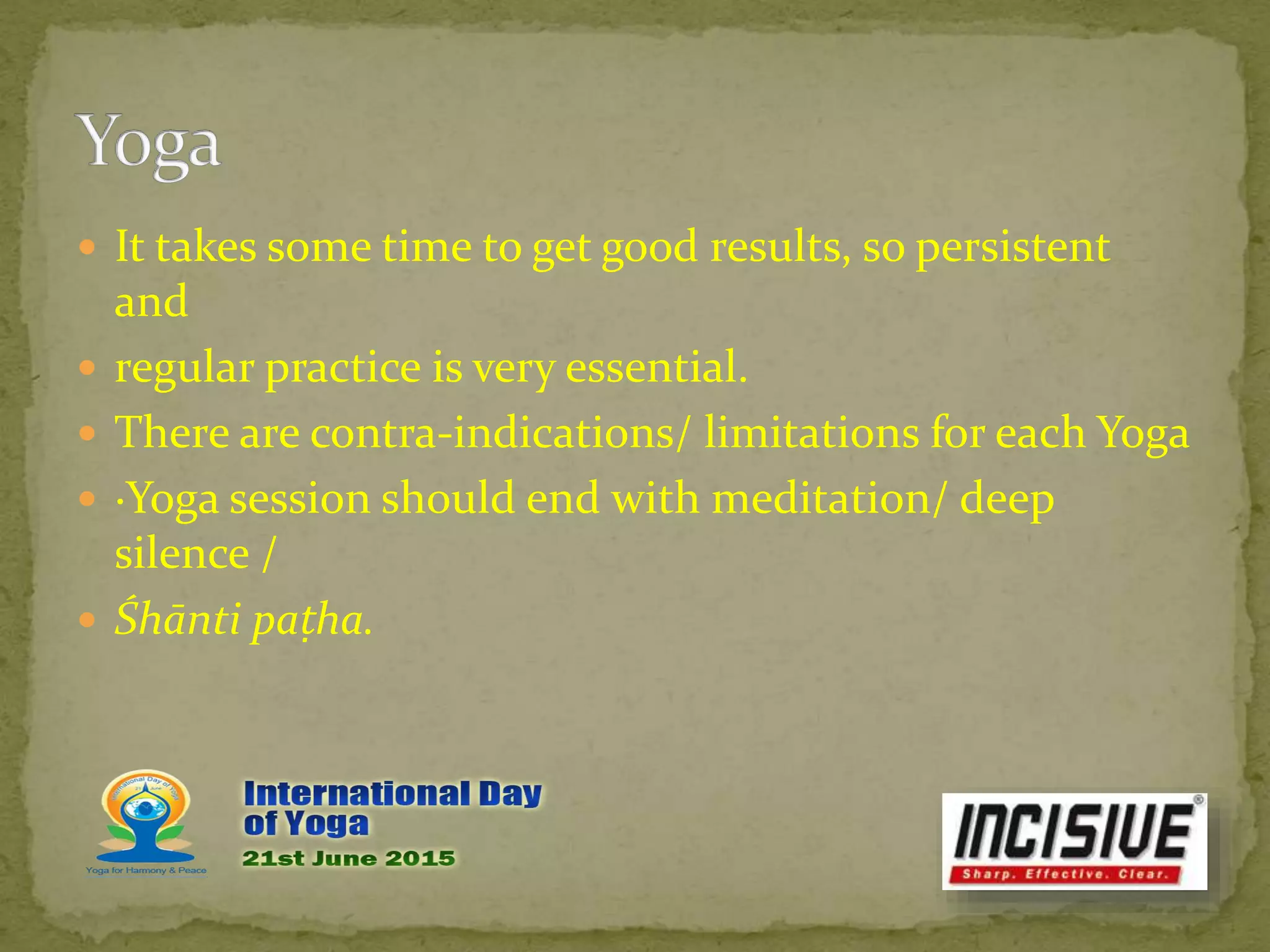 International Yoga Day protocol. | PPTX