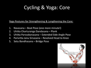 Yoga & Cycling Anatomy | PPTX