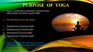 Yoga Benefits & Types | PPTX