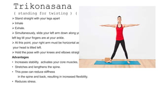 Therapeutic Yoga for low back pain | PPTX