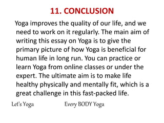 Yoga a global language and religion | PPTX