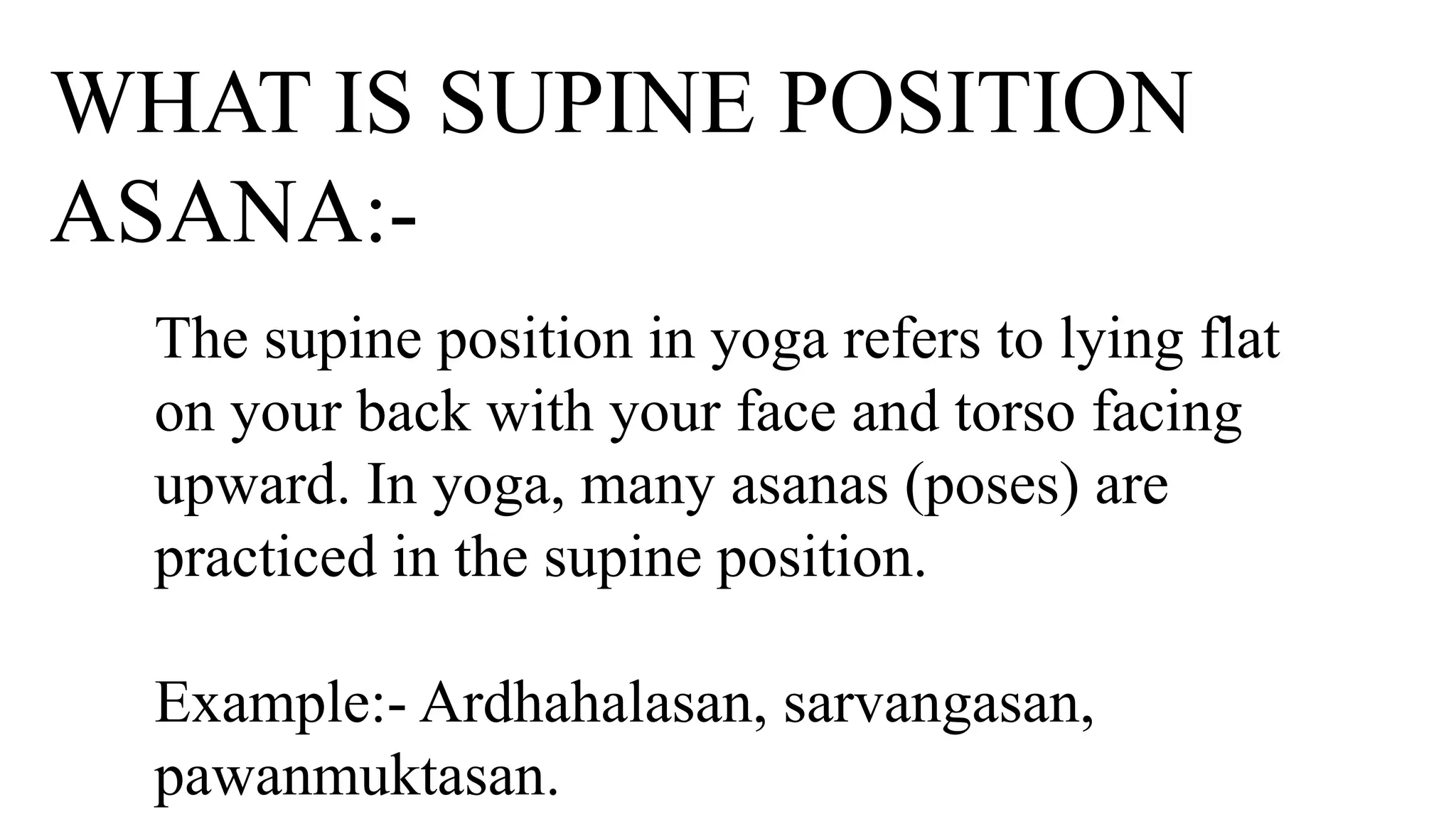 YOGA - ASANAS PRESENTATION FROM SHAMBHAVI | PPTX