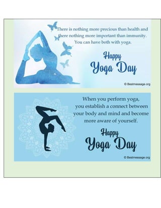 International Yoga Day Messages, Wishes, Yoga Quotes, Greetings | PDF
