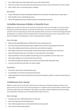 Yoga poses for back pain relief | PDF