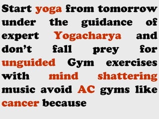 Yoga vs-exercise | PPT | Fitness and Exercise | Healthy Living