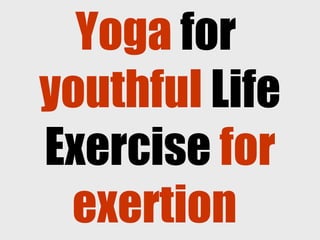 Yoga vs-exercise | PPT