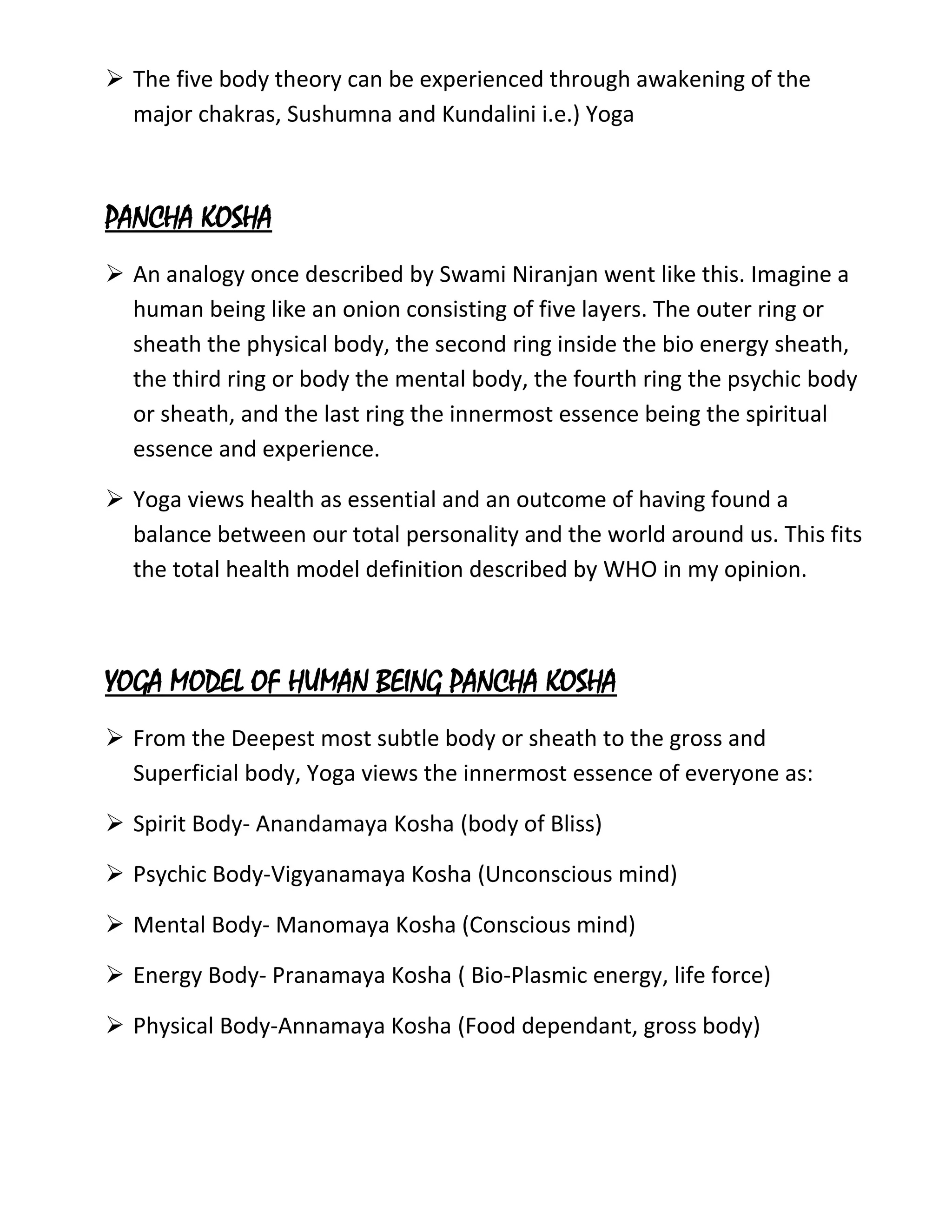 Yoga and health | DOCX