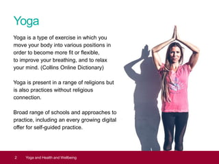 Yoga and health | PPTX