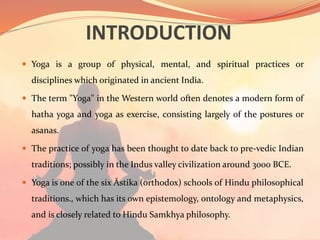 Yoga and health ppt | PPT