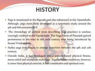 Yoga and health ppt | PPT