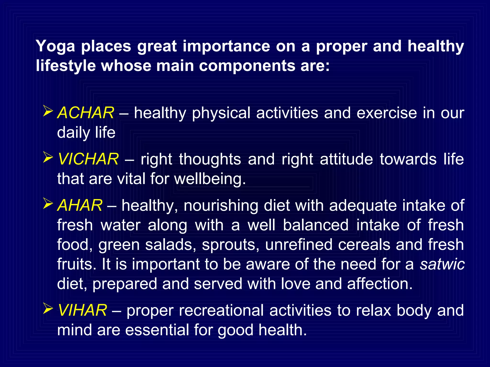 Yoga and lifestyle | PPT