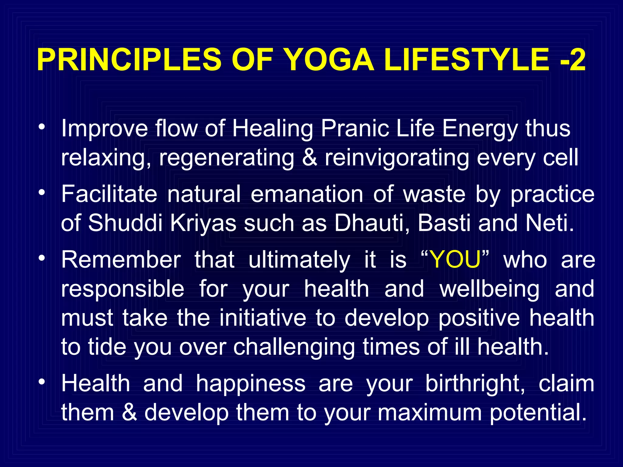Yoga and lifestyle | PPT
